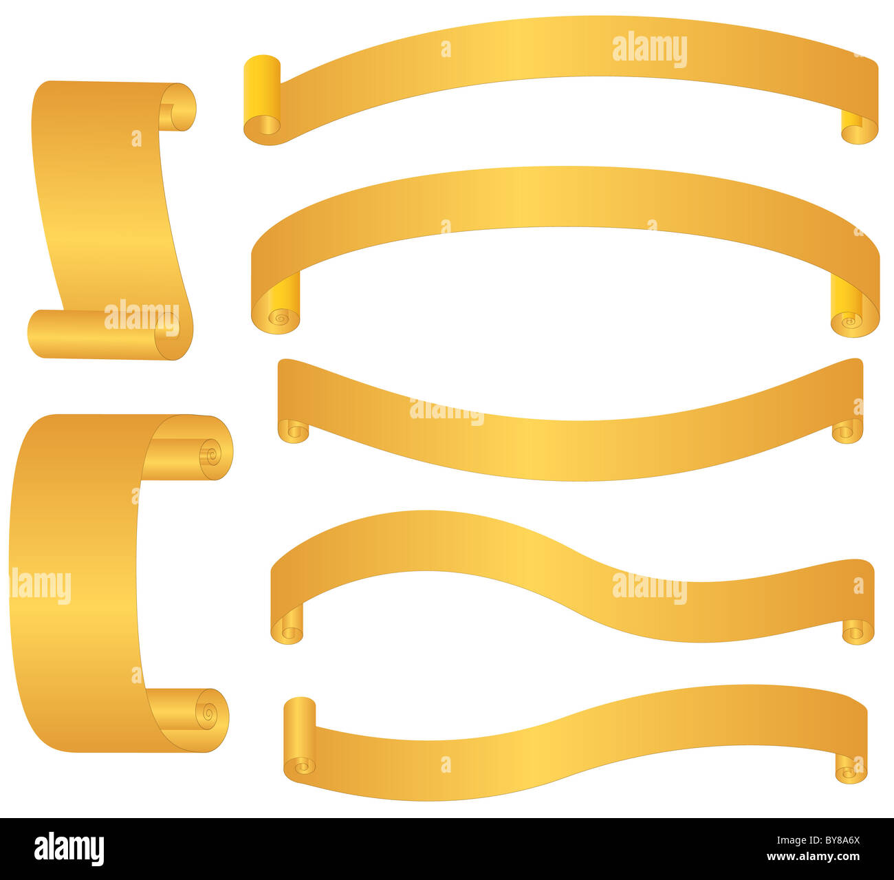 Ribbon scrolling design hi-res stock photography and images - Alamy
