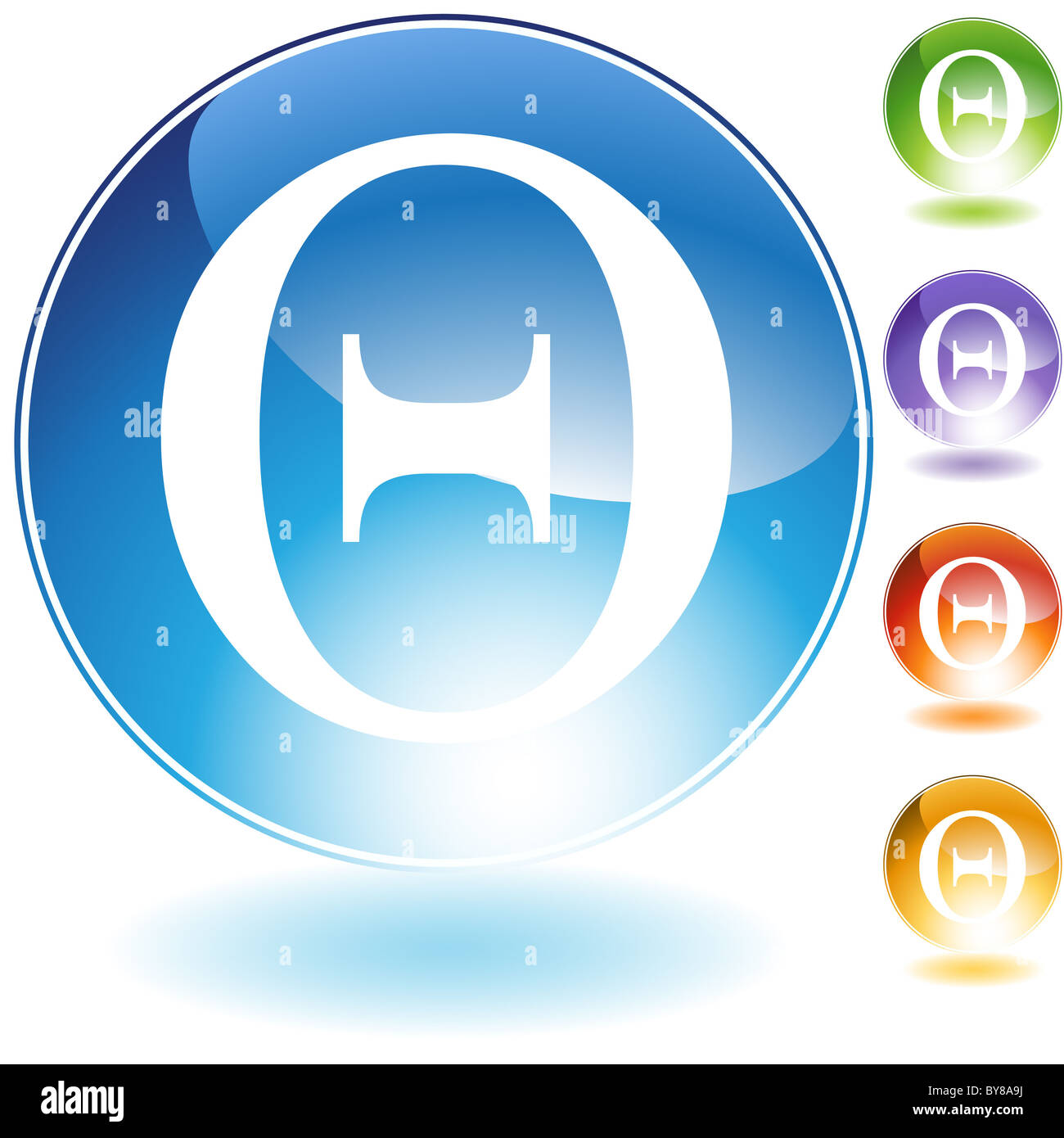 An image of the Greek Theta symbol Stock Photo - Alamy