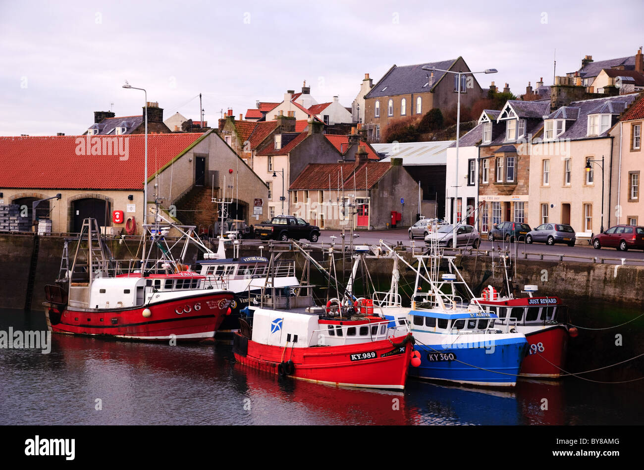 Fishing boats, Pittenweem Harbour, Fife, Scotland, UK Stock Photo - Alamy