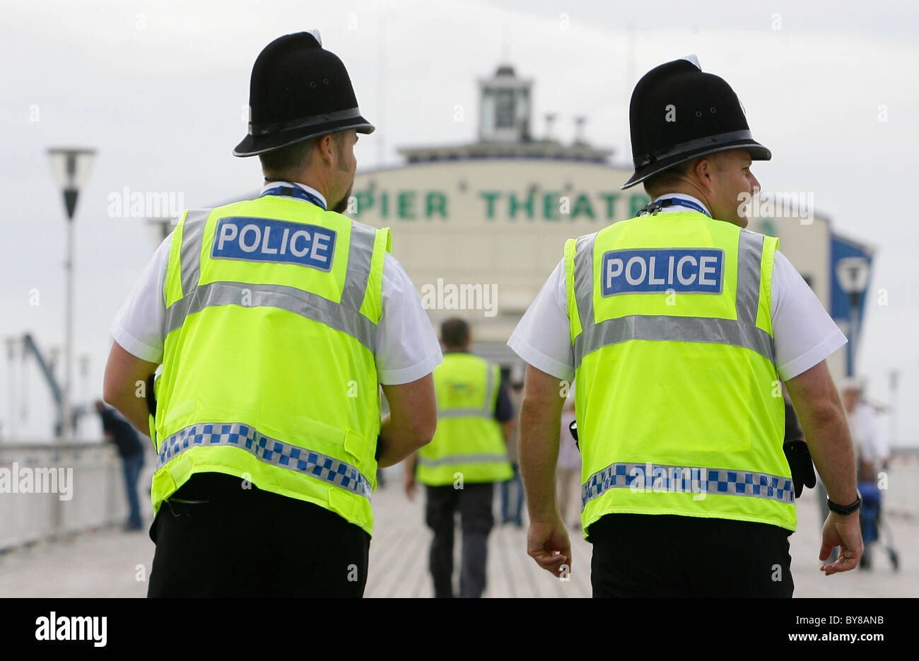 British Police on Bournemouth Pier. Picture by James Boardman Stock ...