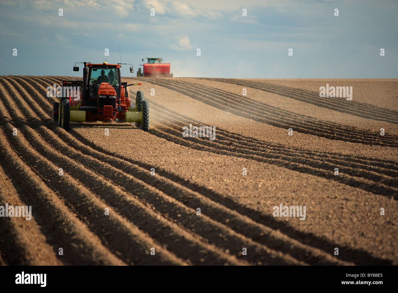 Planting farm fields Stock Photo - Alamy