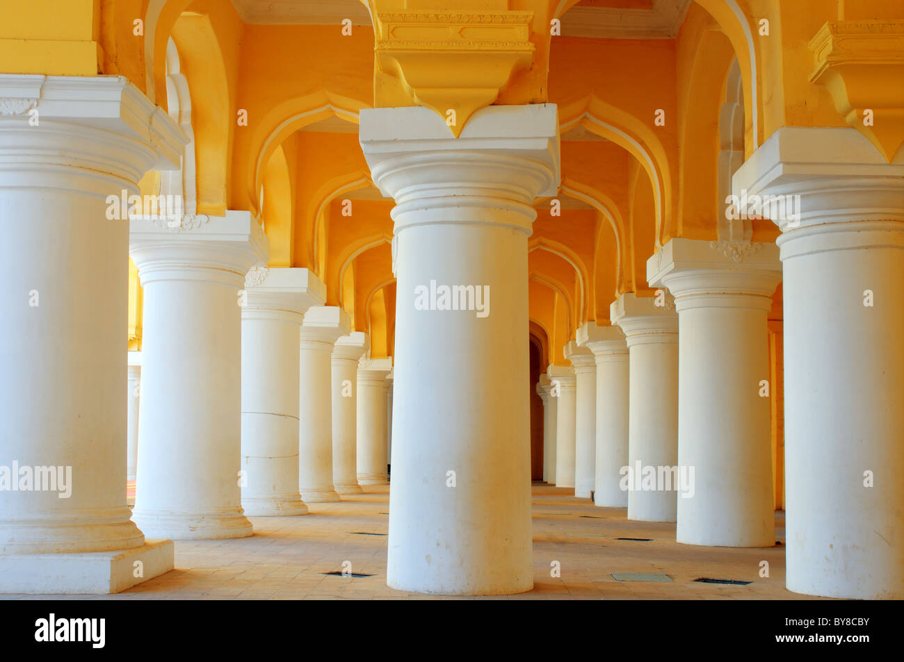 Asia asian column columns india indian inside interior madurai nayak hi ...