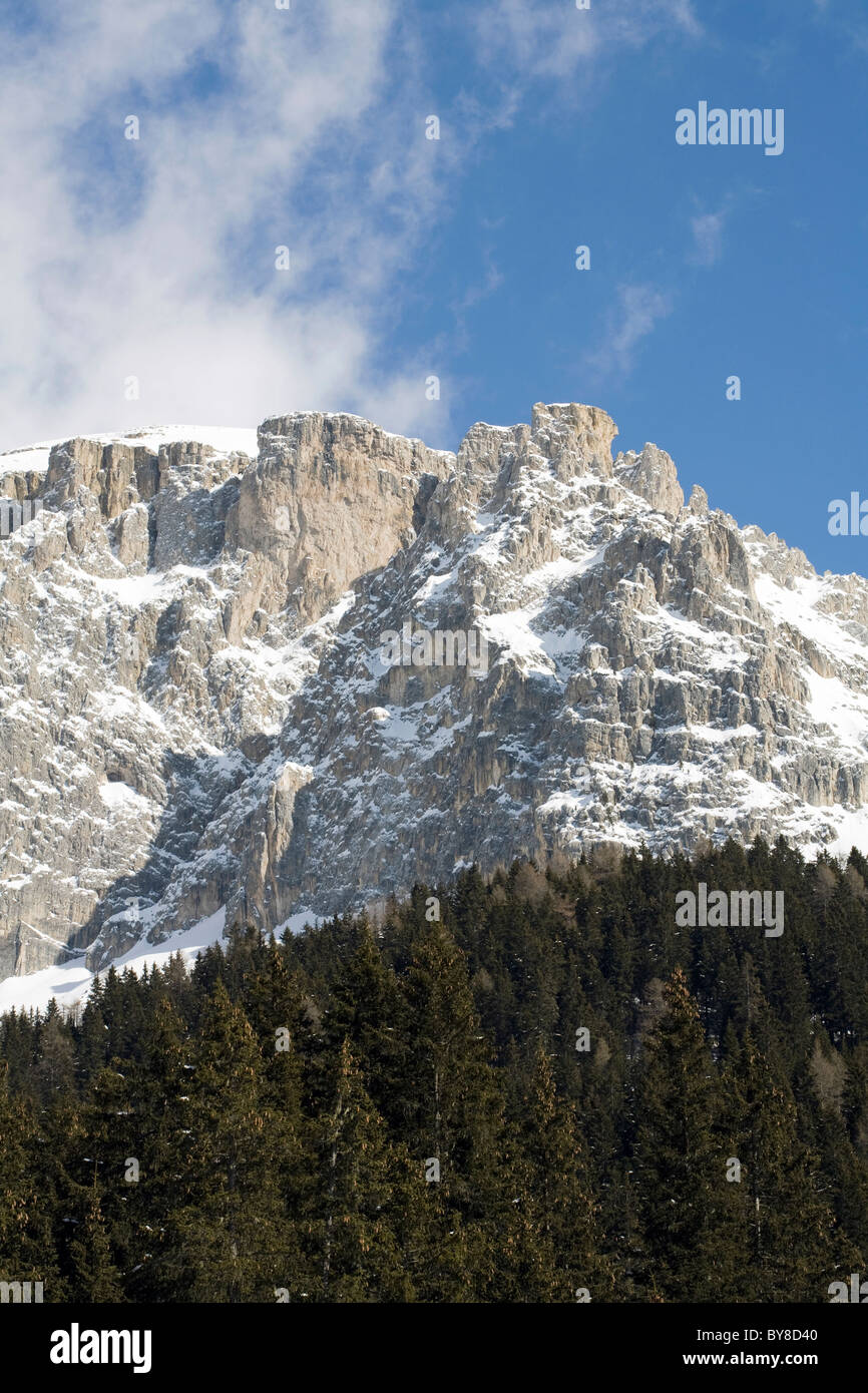 The western edge of The Gruppo Sella, Sella Gruppe, and The Passo Sella ...