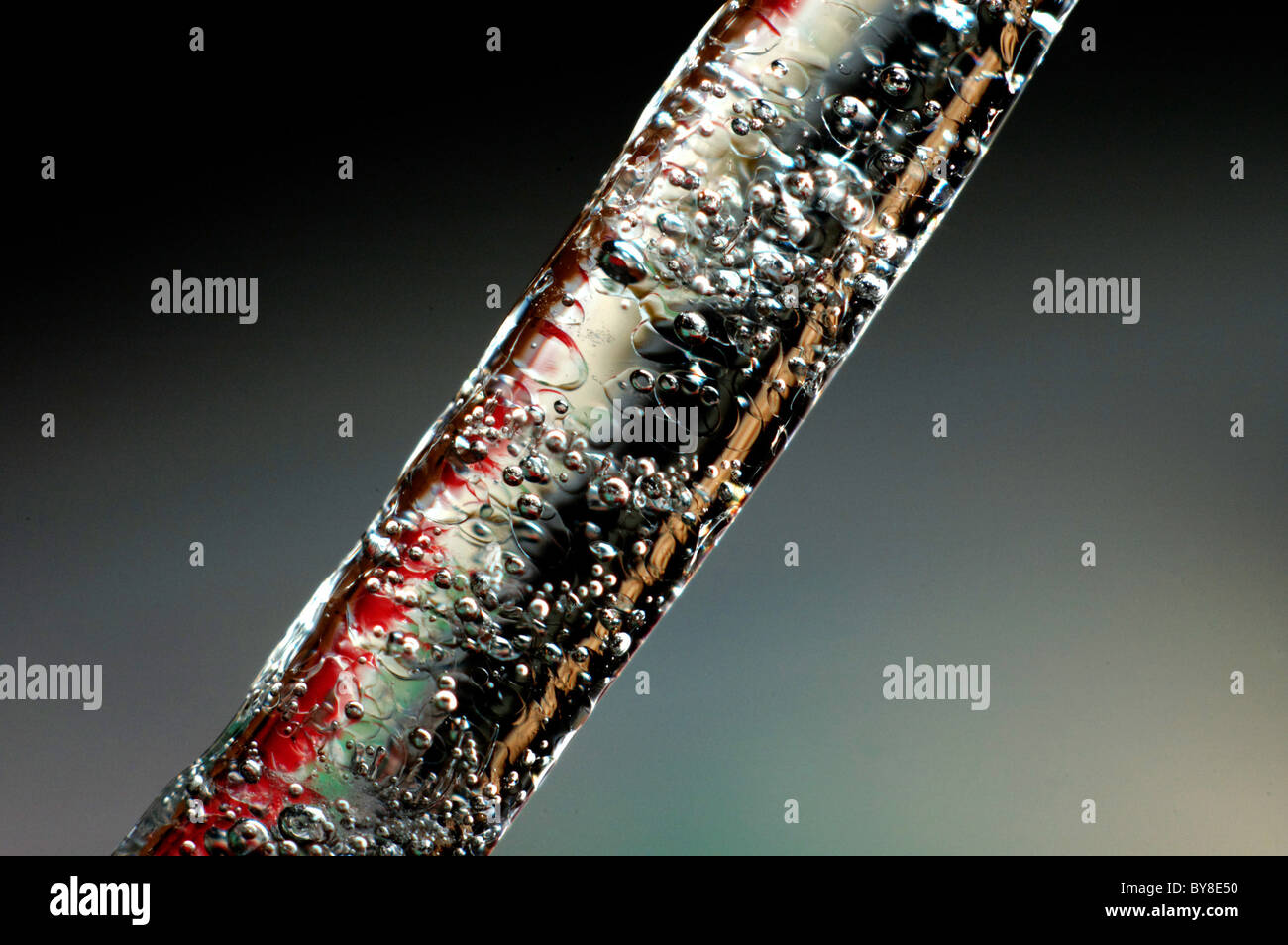 Light diffraction through ice Stock Photo - Alamy