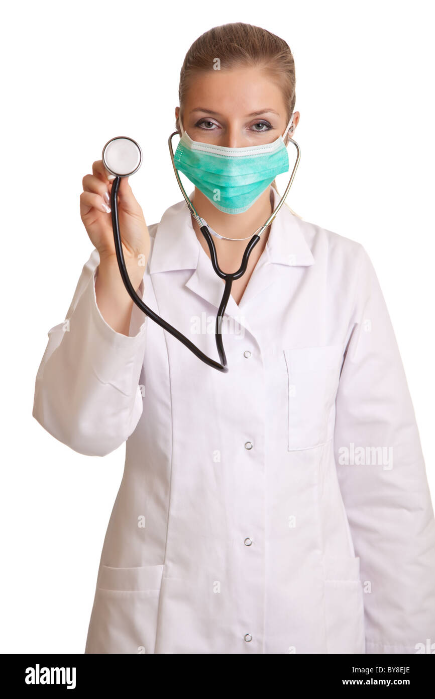 Medical doctor woman in uniform with stethoscope Stock Photo - Alamy
