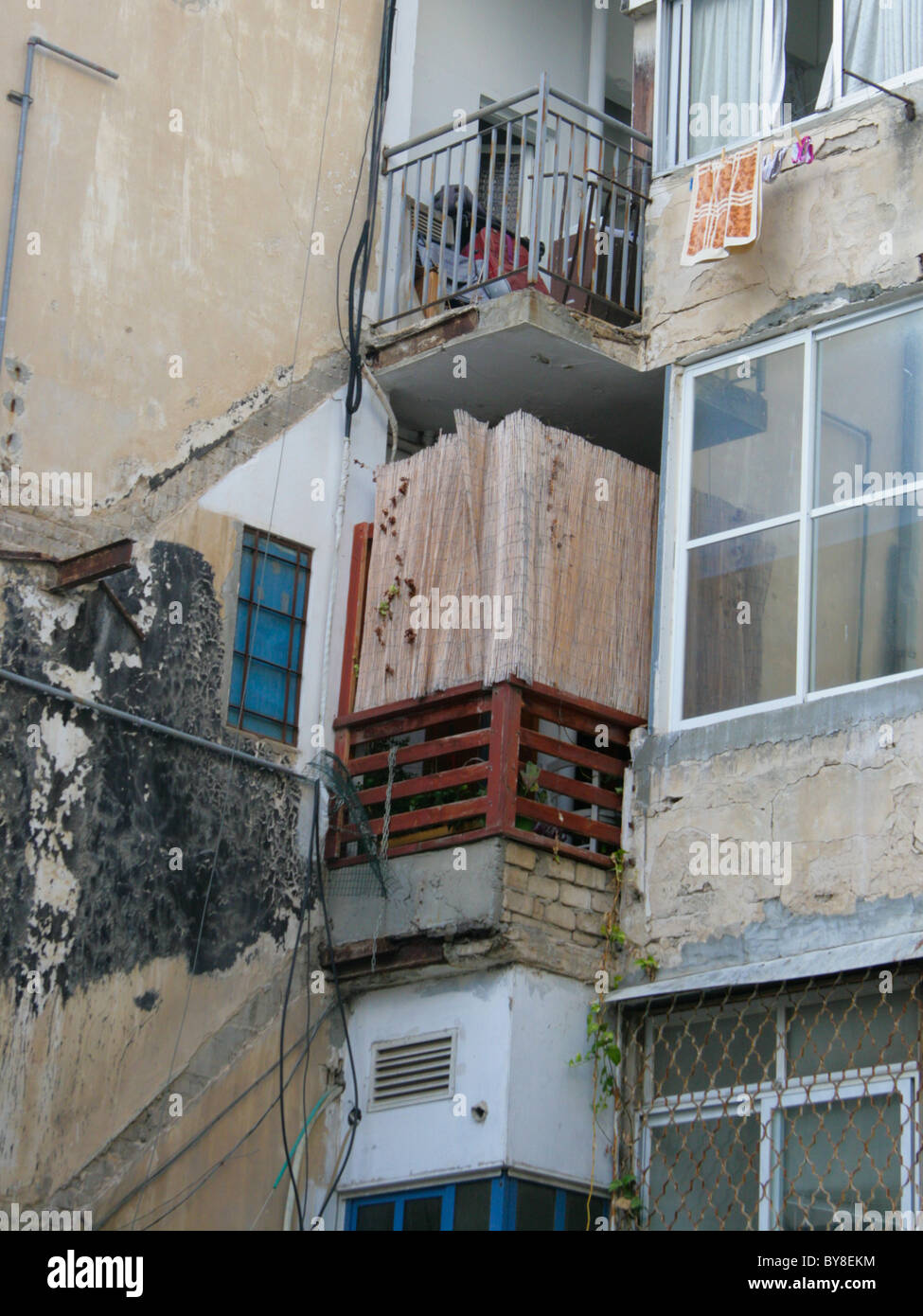 Old dilapidated apartment buildings Stock Photo - Alamy