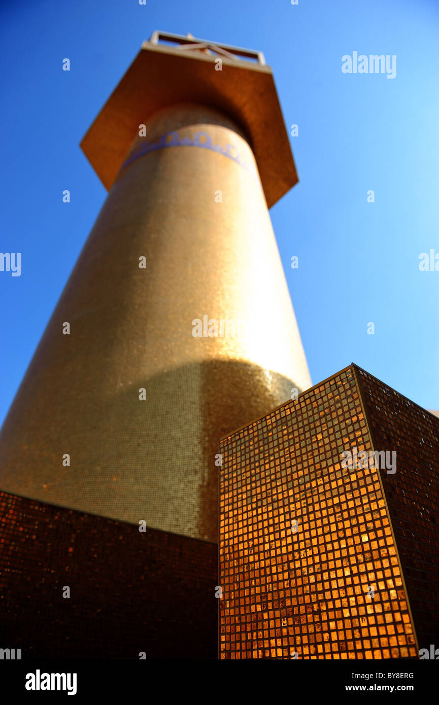 Gold Mosque in the Katara Cultural Village of Doha in Qatar Stock Photo ...