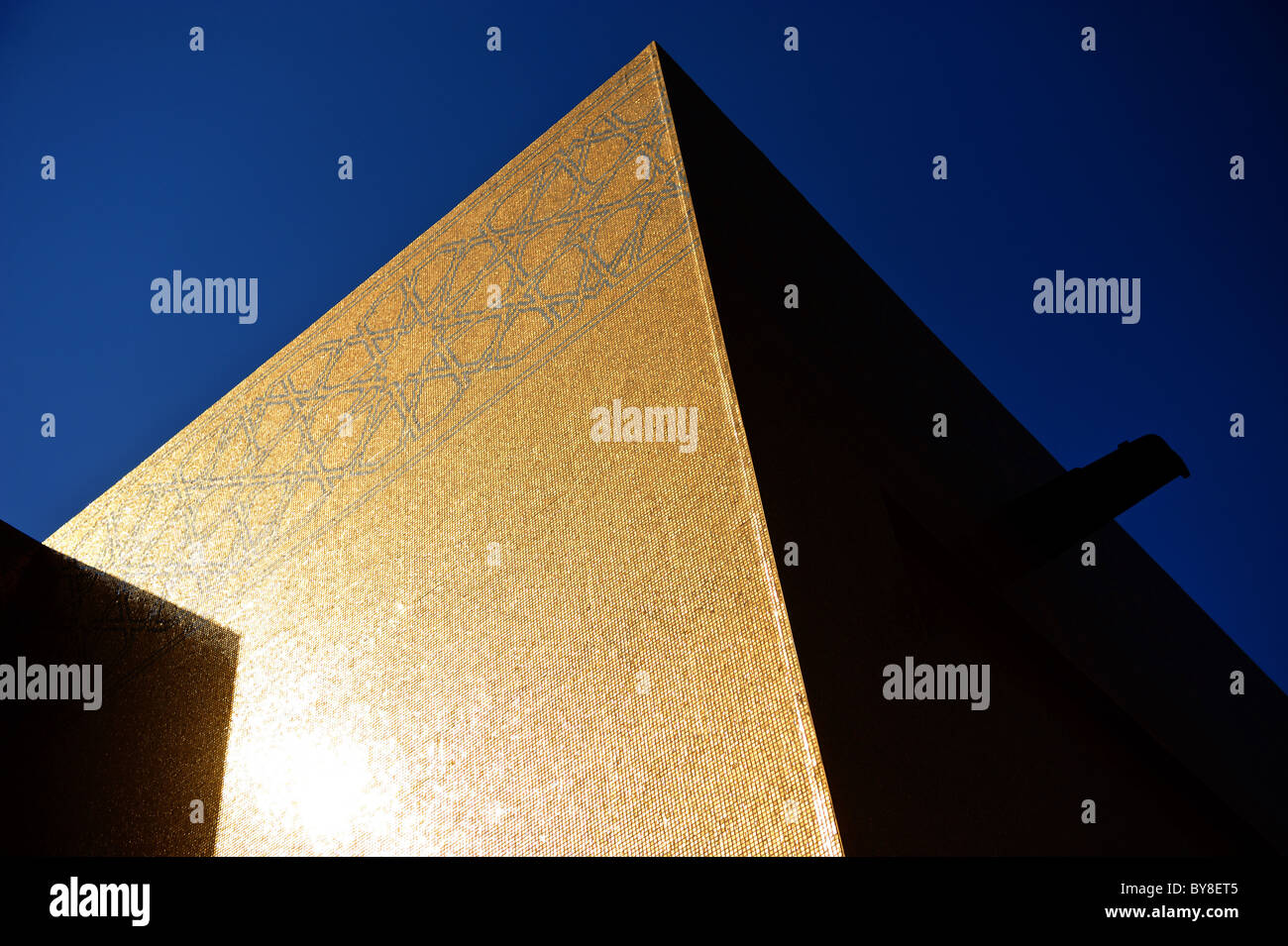 Gold Mosque in the Katara Cultural Village of Doha in Qatar Stock Photo ...