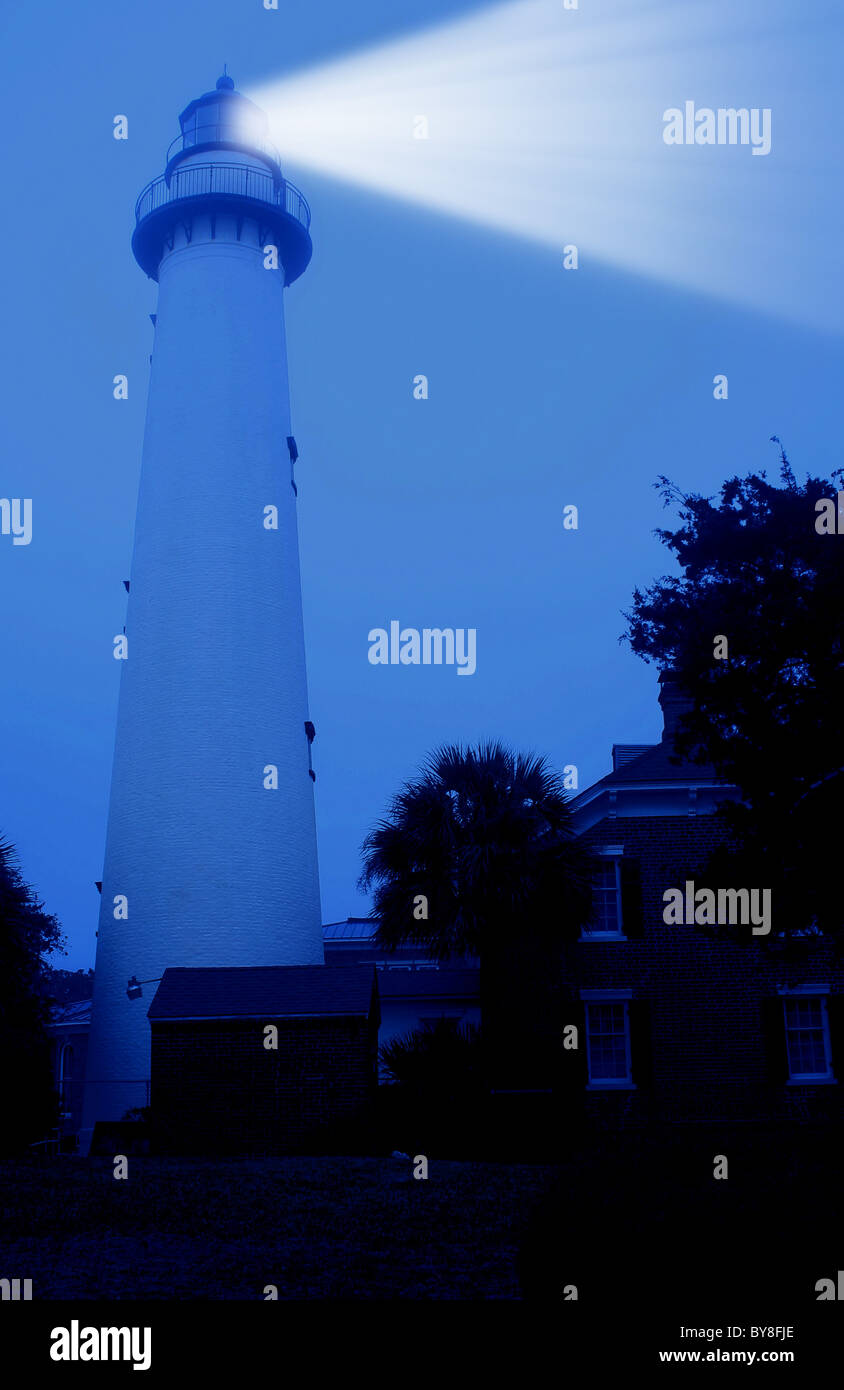 St simons island lighthouse hi-res stock photography and images - Alamy