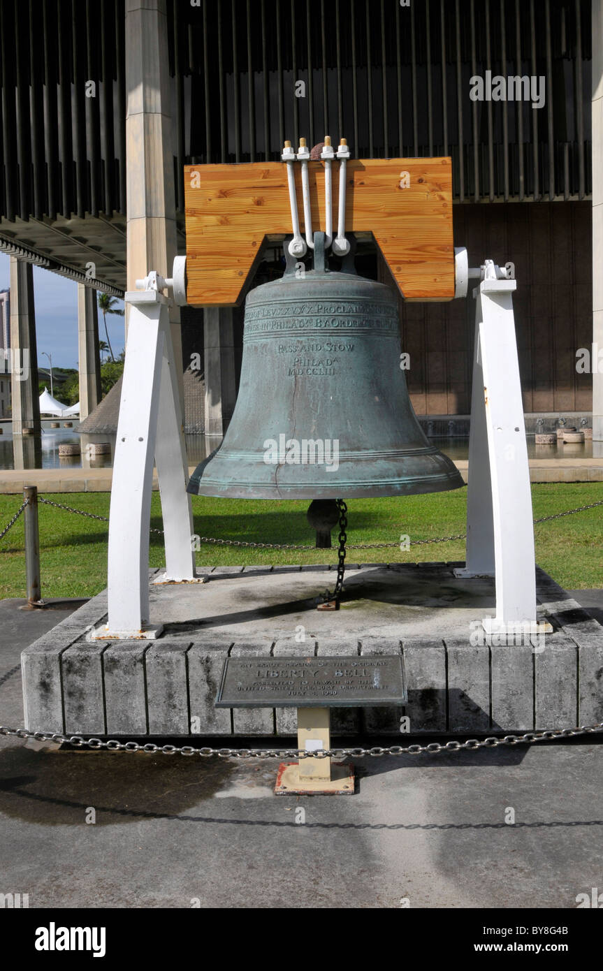 Liberty Bell Replica State Capitol Building Downtown Honolulu Hawaii ...