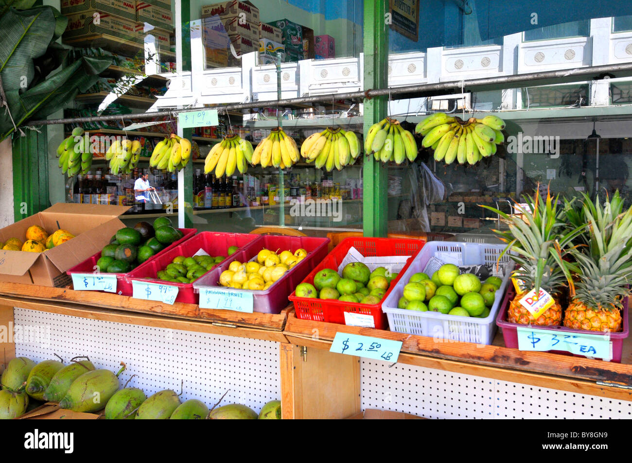 Fruits and Vegetables Chinatown Area Honolulu Hawaii Oahu Pacific Ocean ...