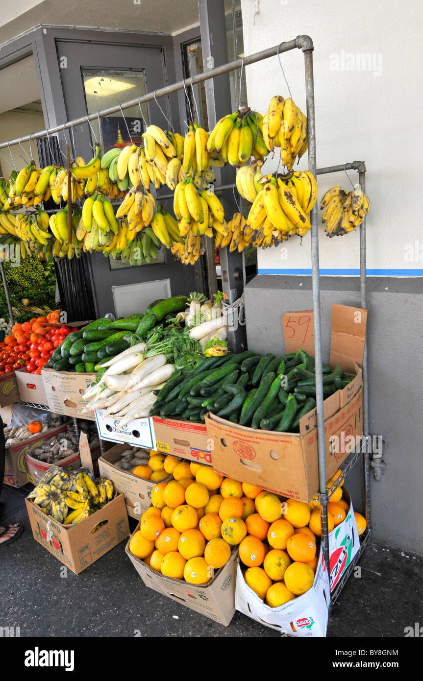 Fruits and Vegetables Chinatown Area Honolulu Hawaii Oahu Pacific Ocean ...