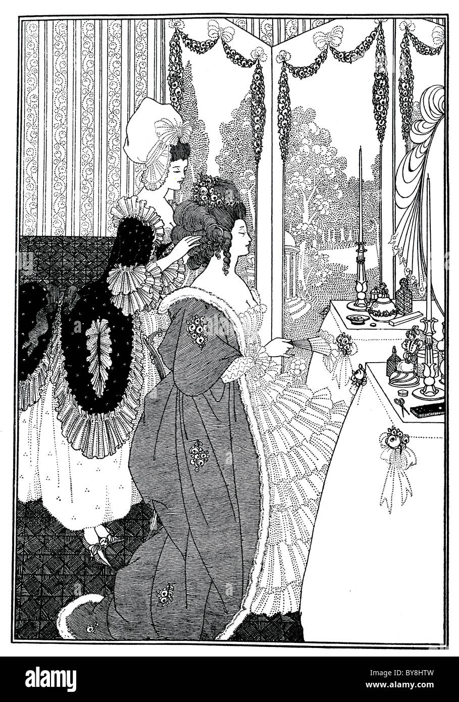 Aubrey Vincent Beardsley The dressing 1895 Stock Photo - Alamy
