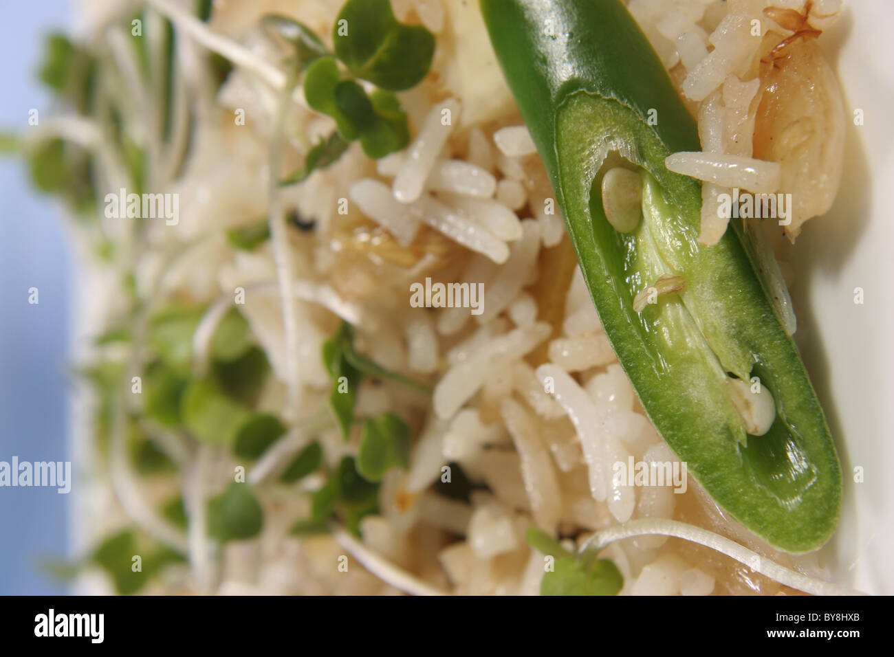Cooked white rice Stock Photo - Alamy