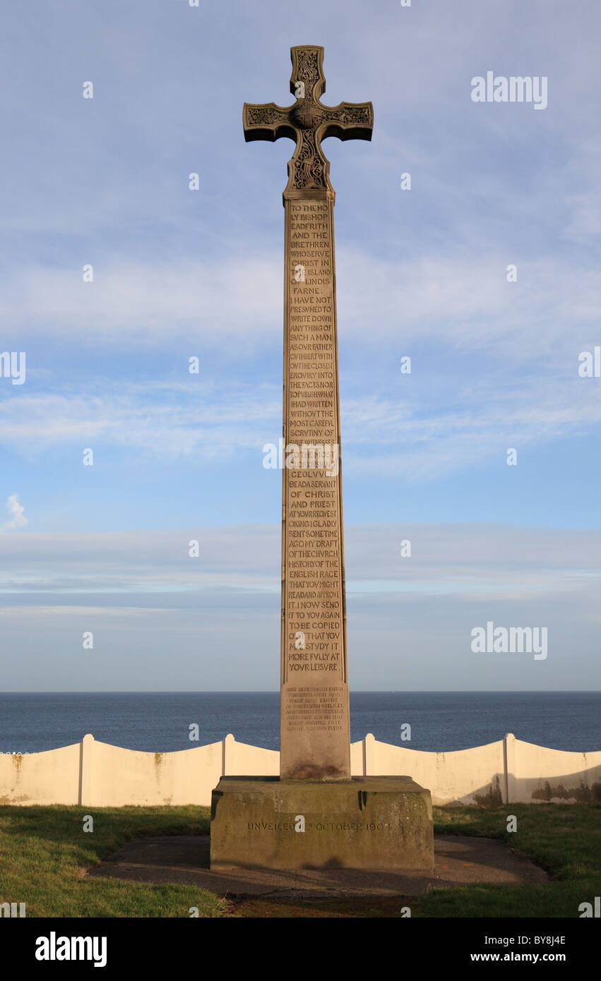 The Bede Memorial Cross situated on Roker seafront, Sunderland, North ...
