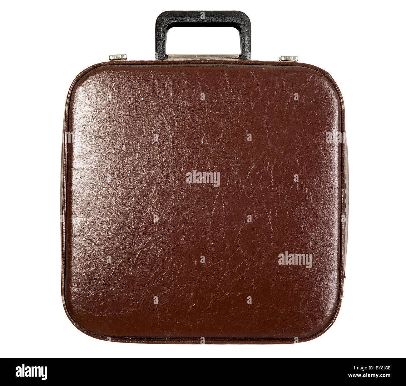 Antique brown trunk on white background, travel concept Stock Photo - Alamy