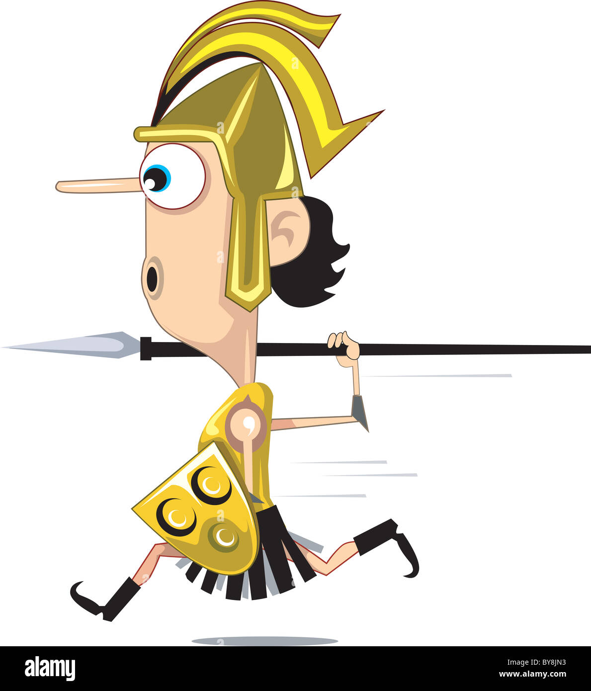 Cartoon warrior hi-res stock photography and images - Alamy