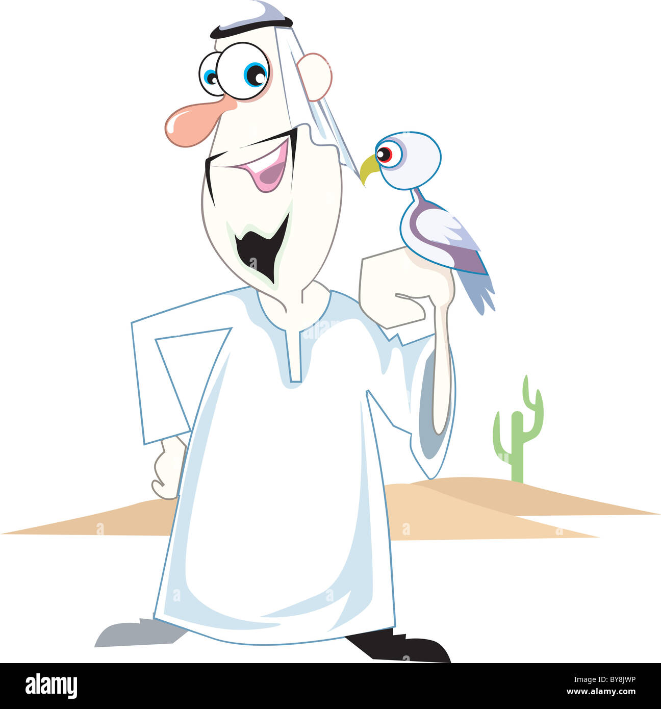Cheerful arab man in Cut Out Stock Images & Pictures - Alamy