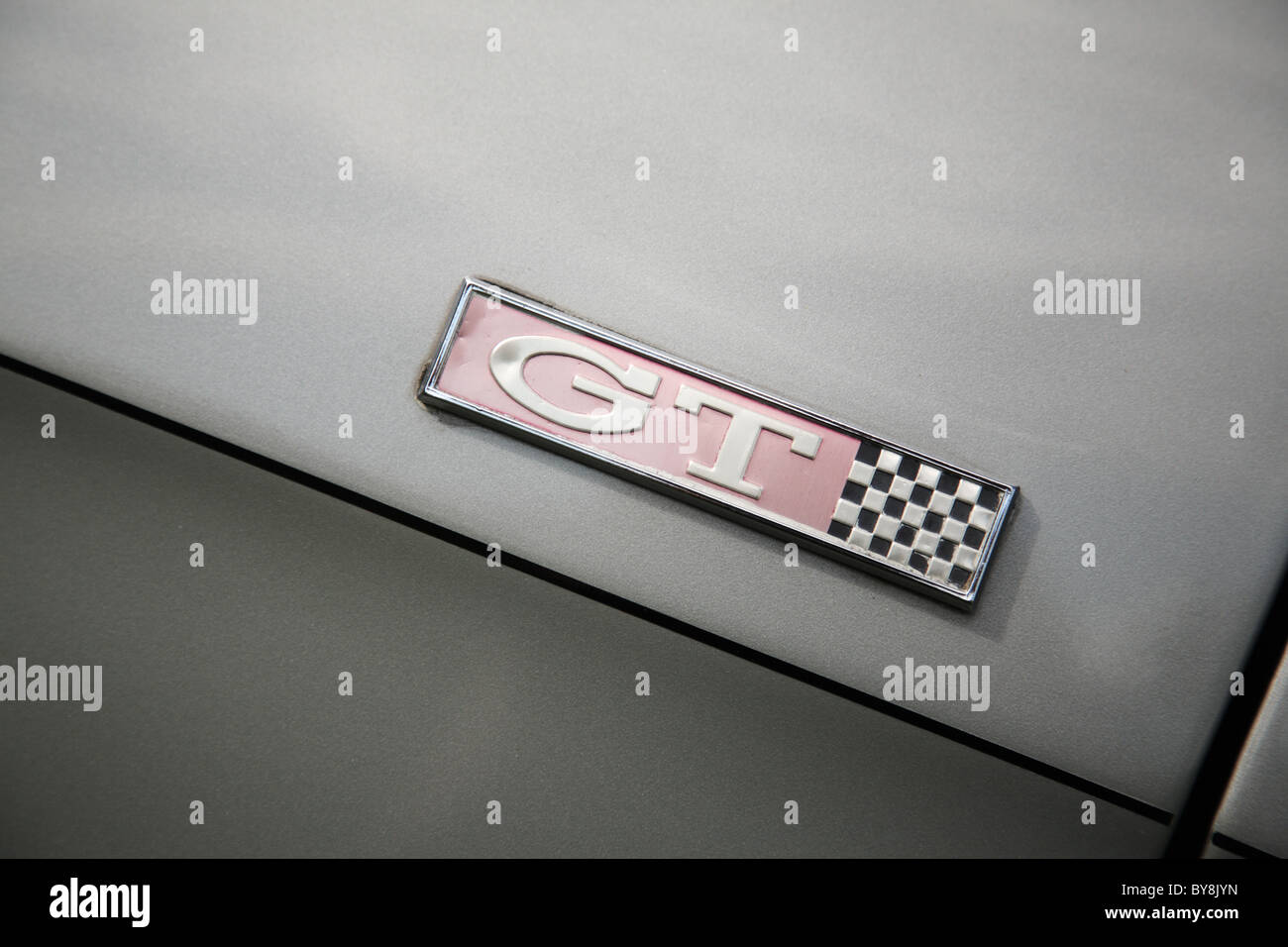 Vintage GT logo on a car in England Stock Photo - Alamy