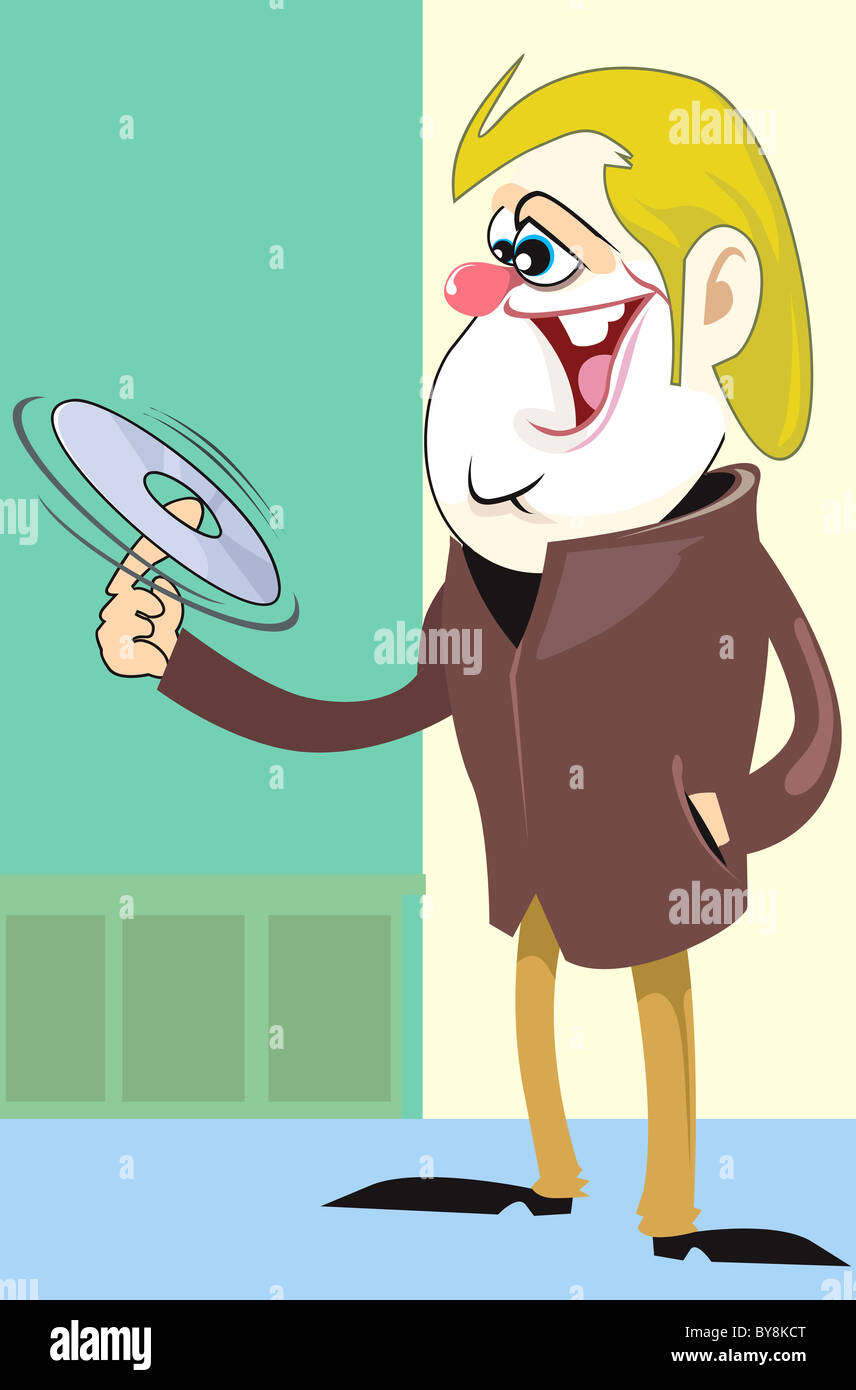 Man and disc Stock Photo - Alamy