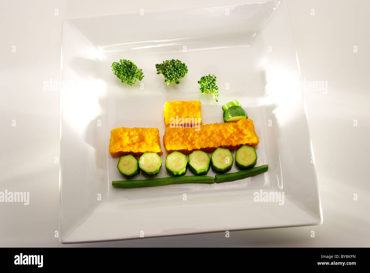 Fish finger train Stock Photo - Alamy