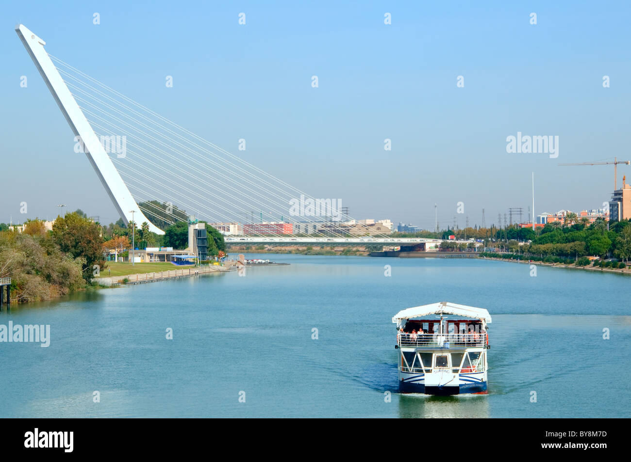 Seville alamillo bridge hi-res stock photography and images - Alamy
