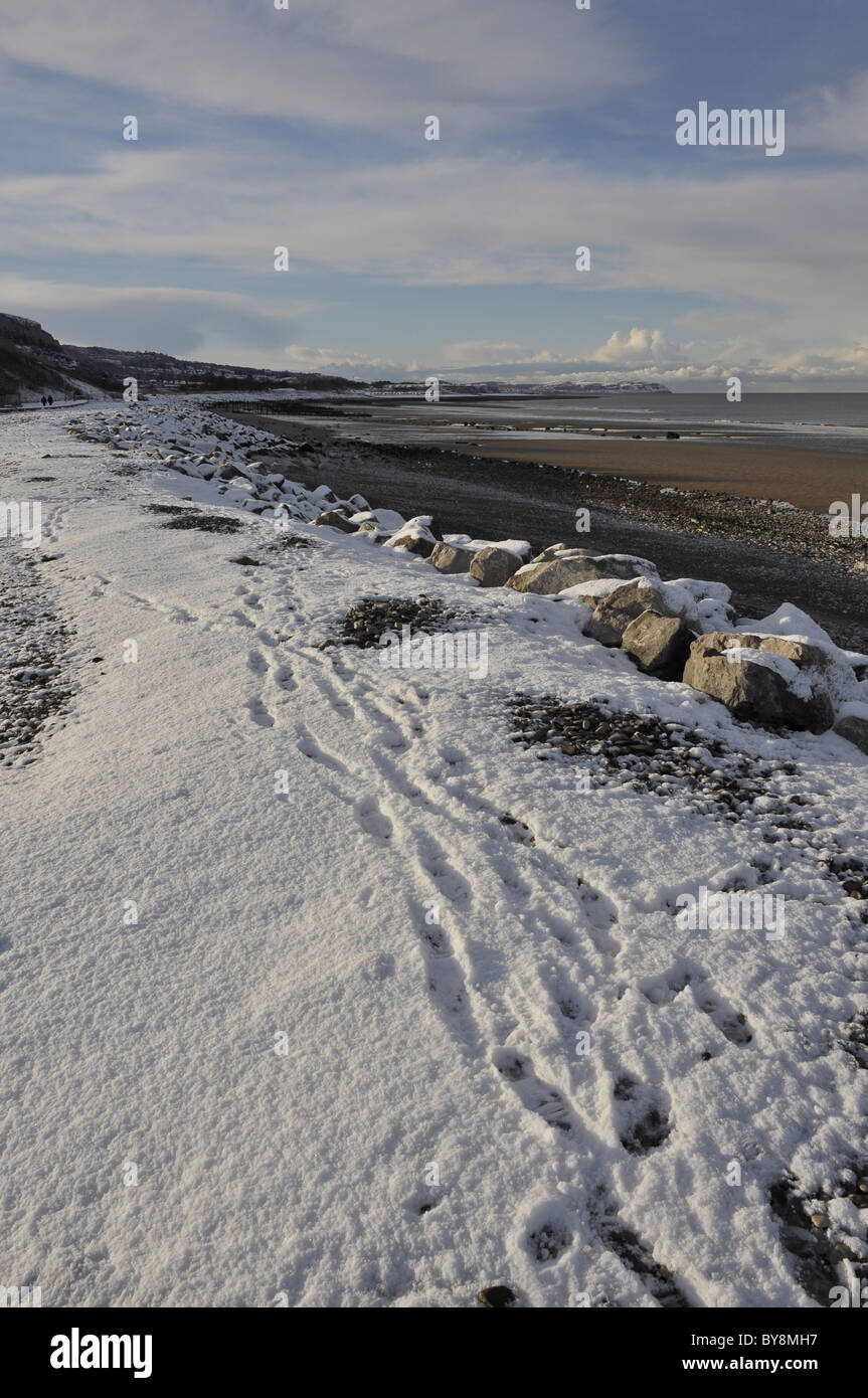Pensarn Abergele beach in winter Stock Photo - Alamy