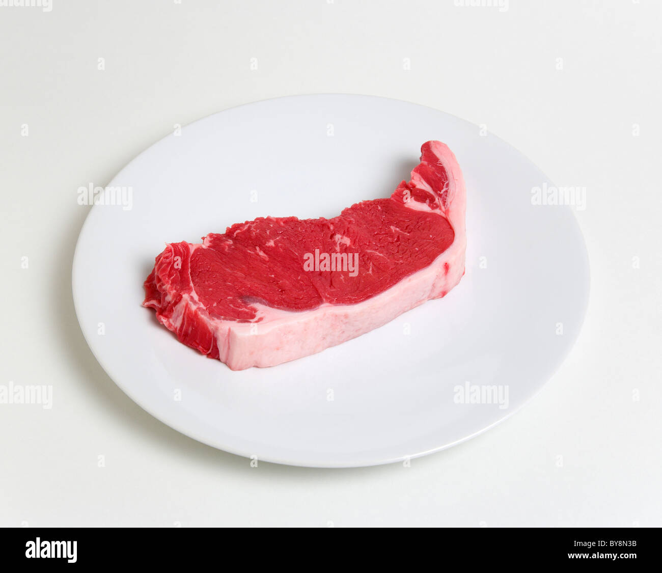 Raw Steak On A Plate