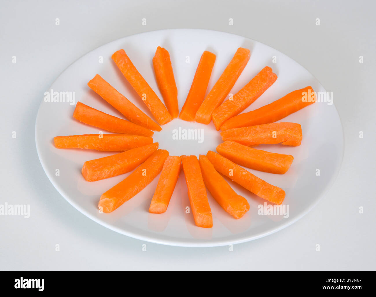 Chopped Carrots On A Plate