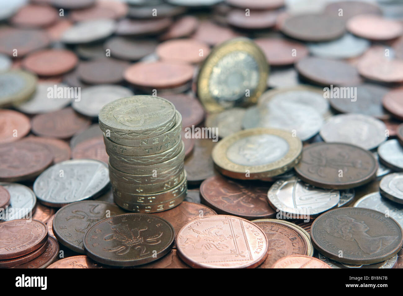 1 One Pile Of 1p Coins High Resolution Stock Photography and Images - Alamy