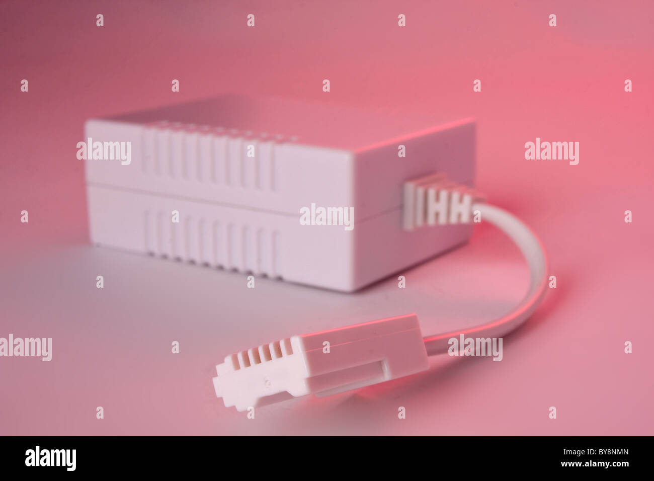BT micro filter for broadband connection Stock Photo - Alamy