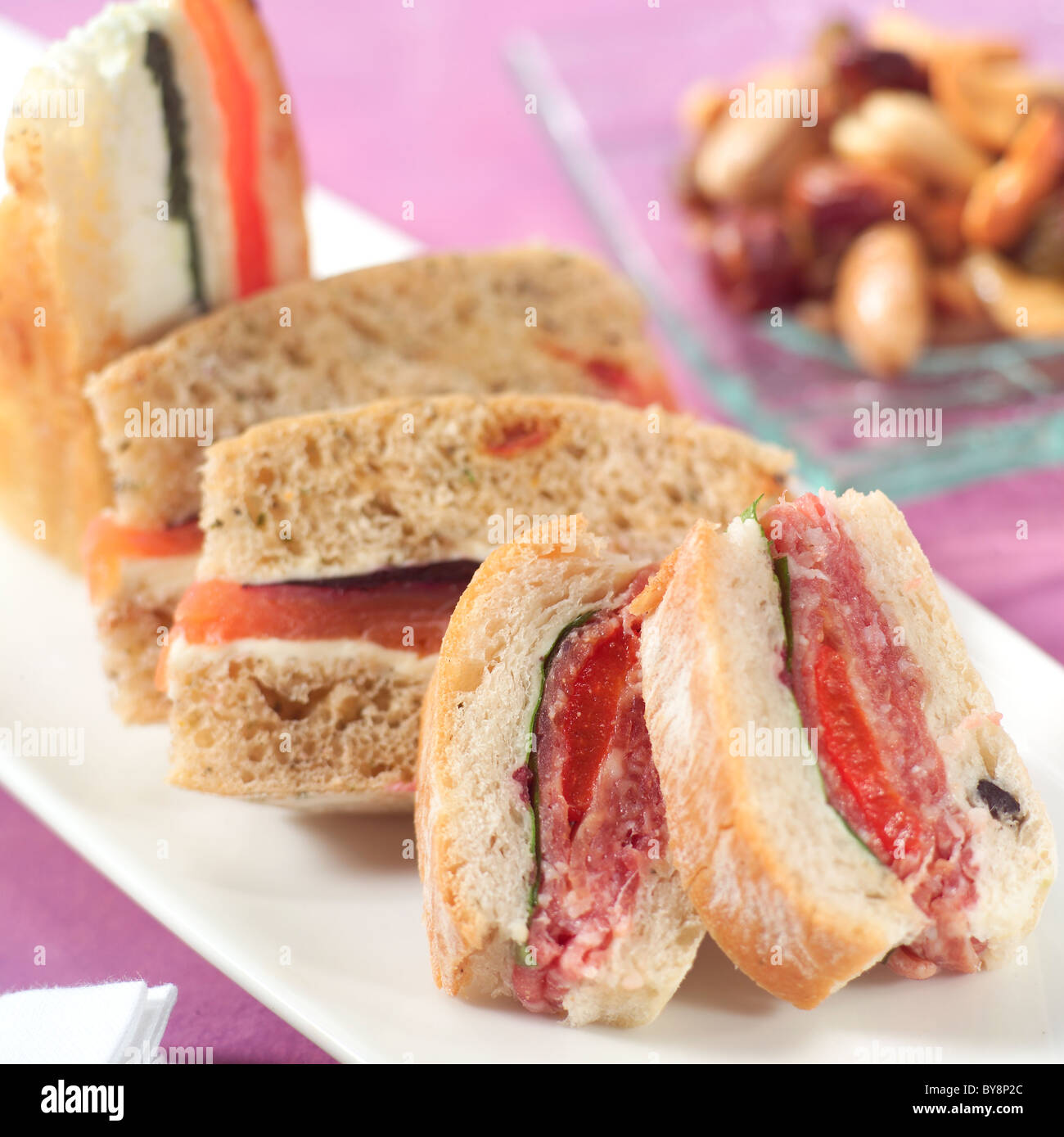 Selection of Sandwiches Stock Photo - Alamy