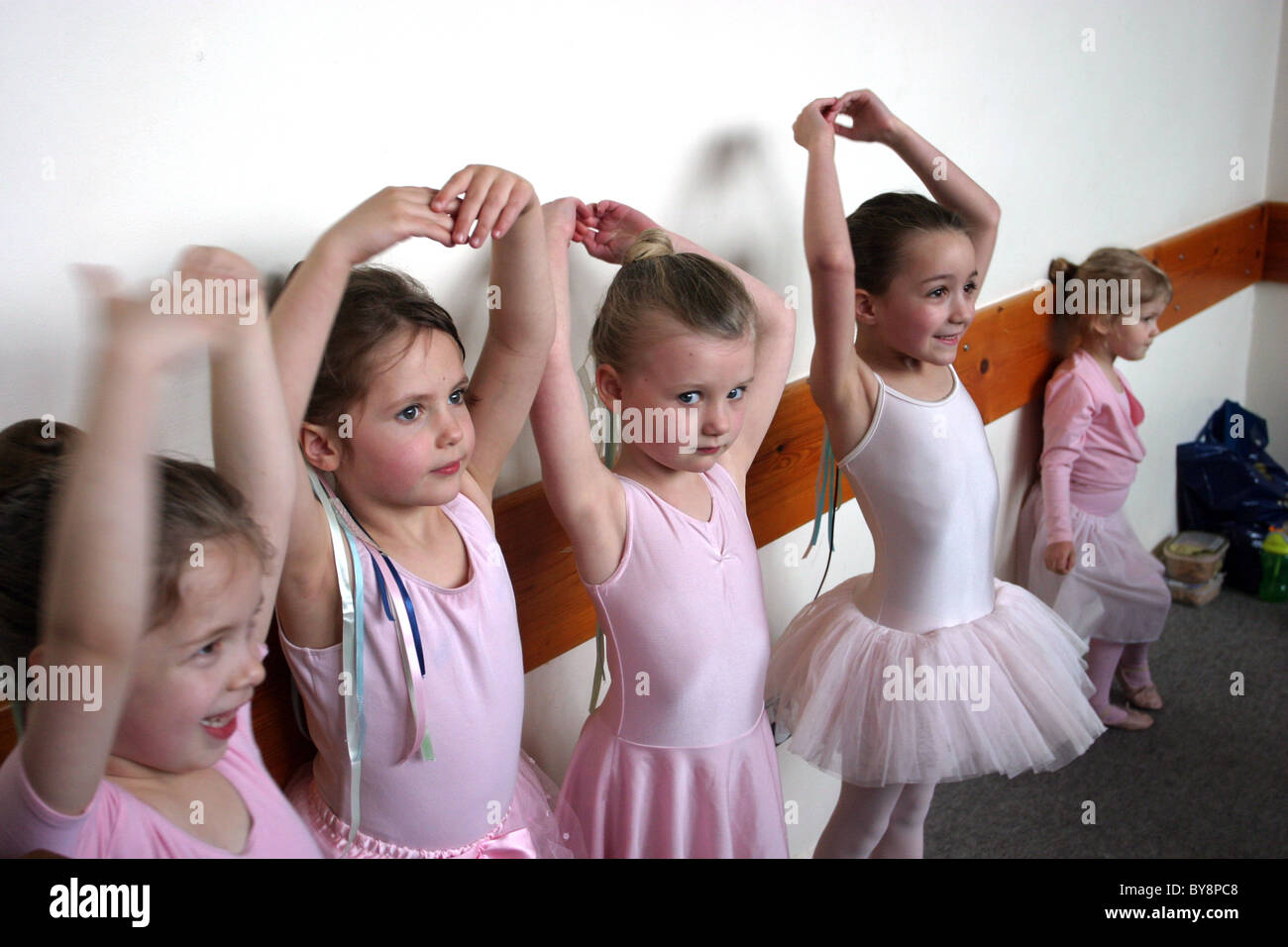 Young Girls at a Ballet Class Stock Photo - Alamy