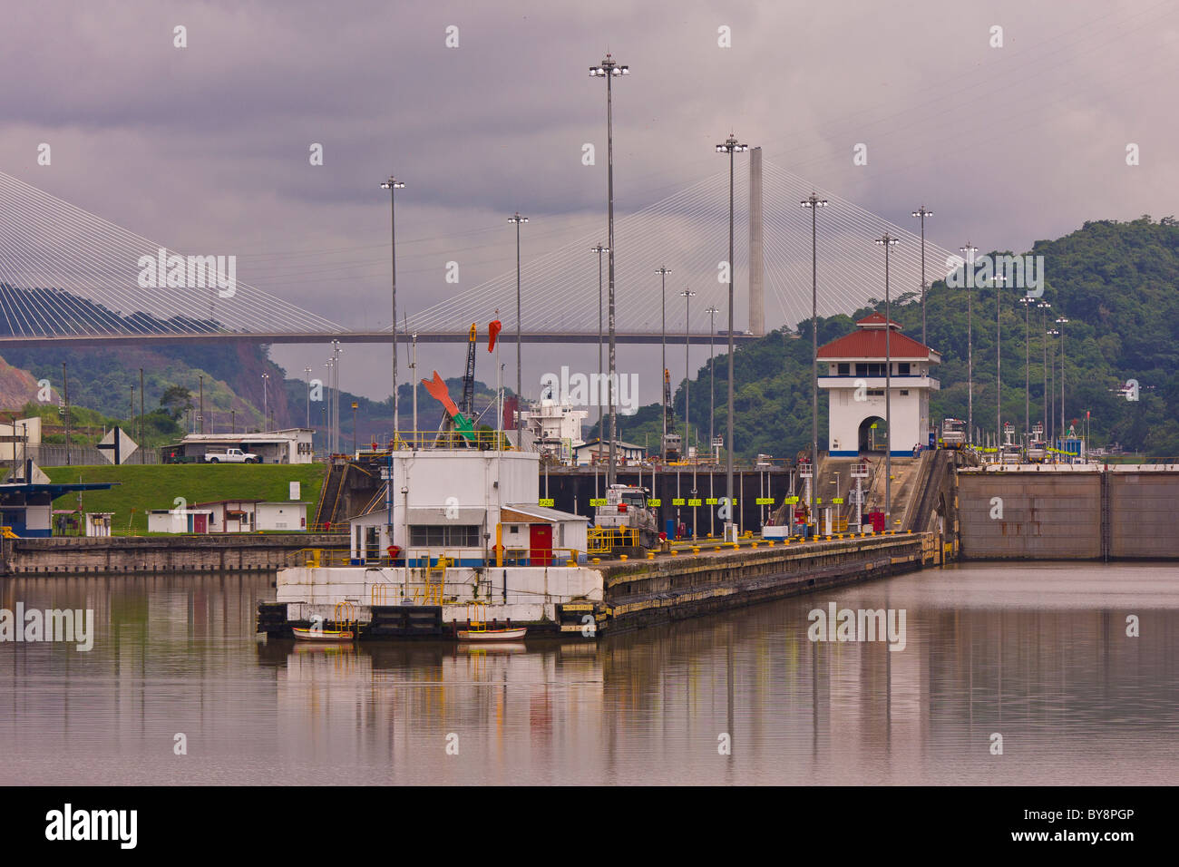 PANAMA - Pedro Miguel locks on the Panama Canal Stock Photo - Alamy