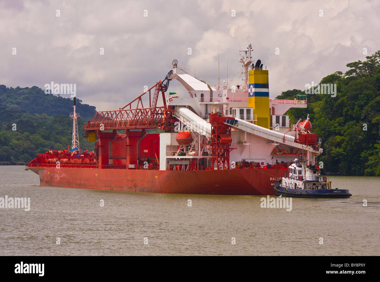 PANAMA - Ship on the Panama Canal Stock Photo - Alamy