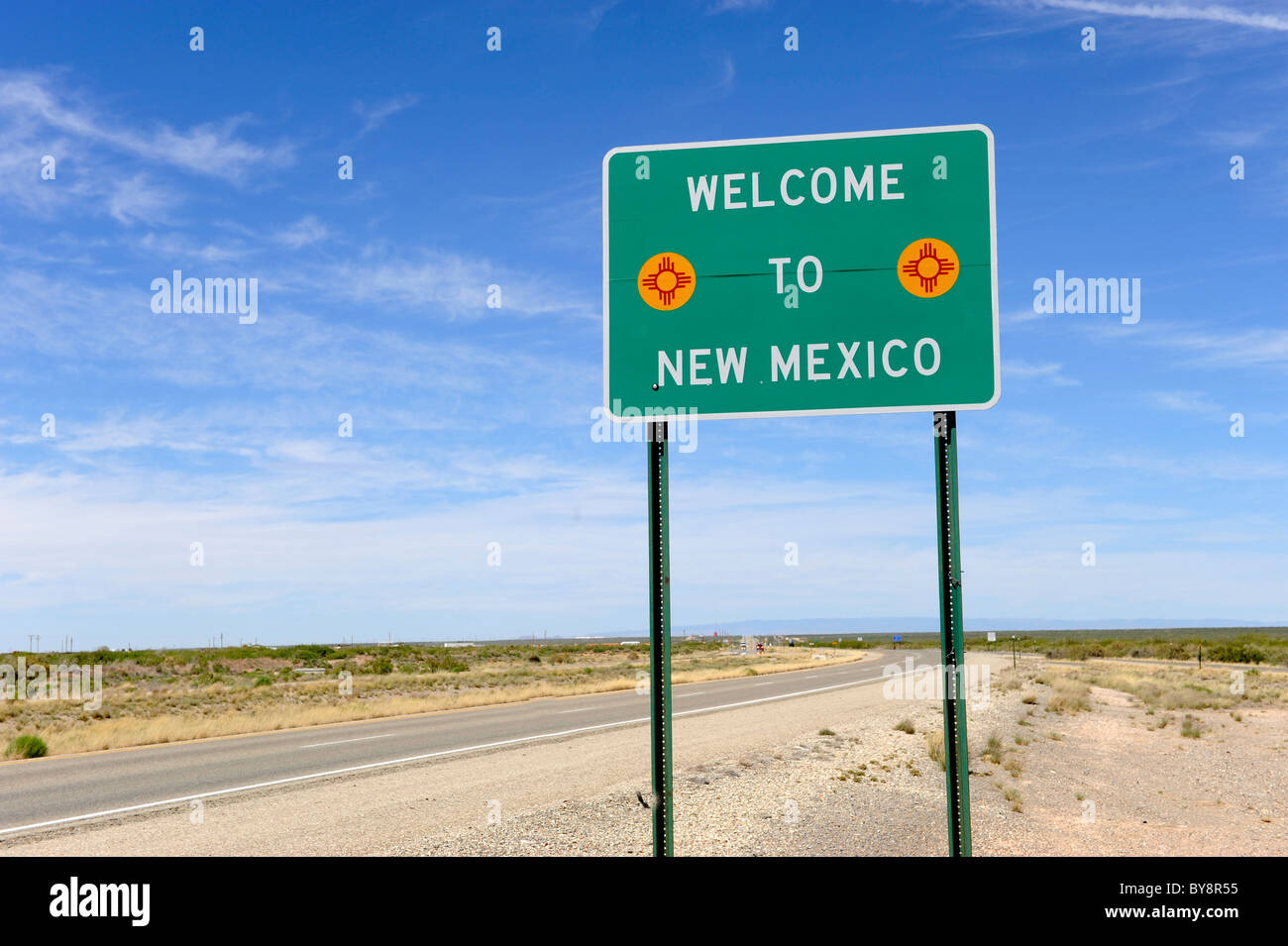 Welcome new mexico land enchantment hi-res stock photography and images ...