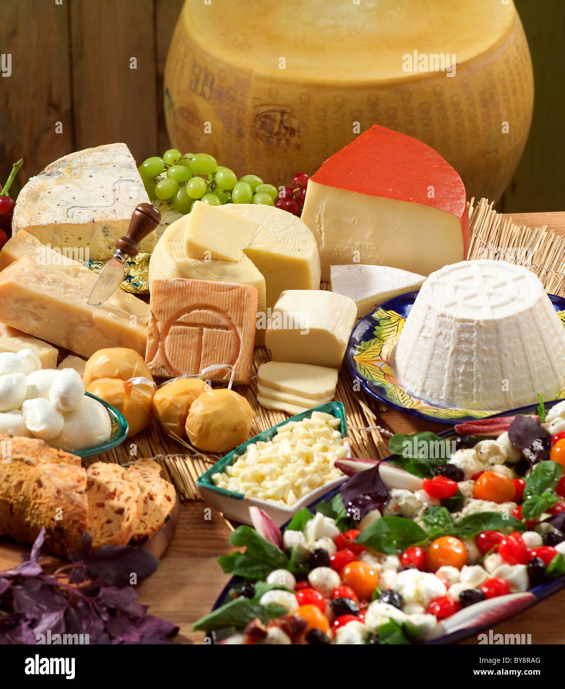Mixed cheeses hi-res stock photography and images - Alamy