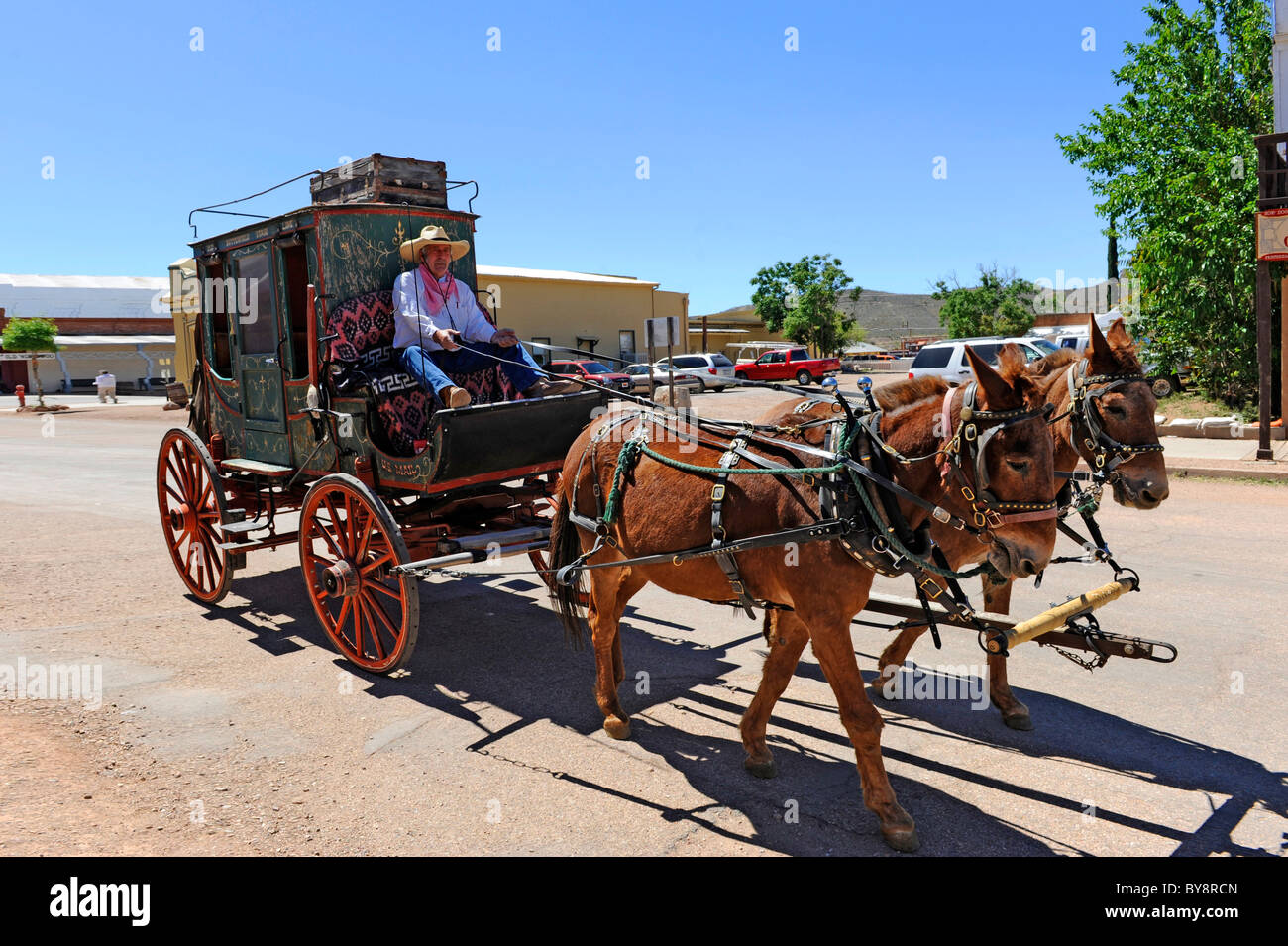Stagecoach Ride Tombstone Arizona Stock Photo - Alamy
