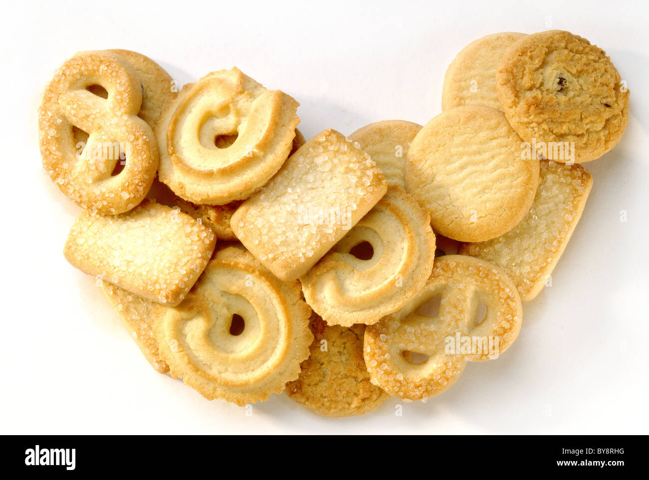 Assorted Regular Biscuits Stock Photo - Alamy