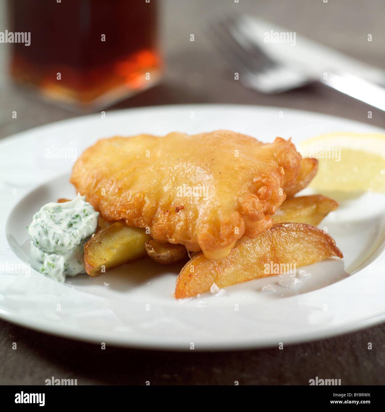 Cod and Chips Stock Photo - Alamy