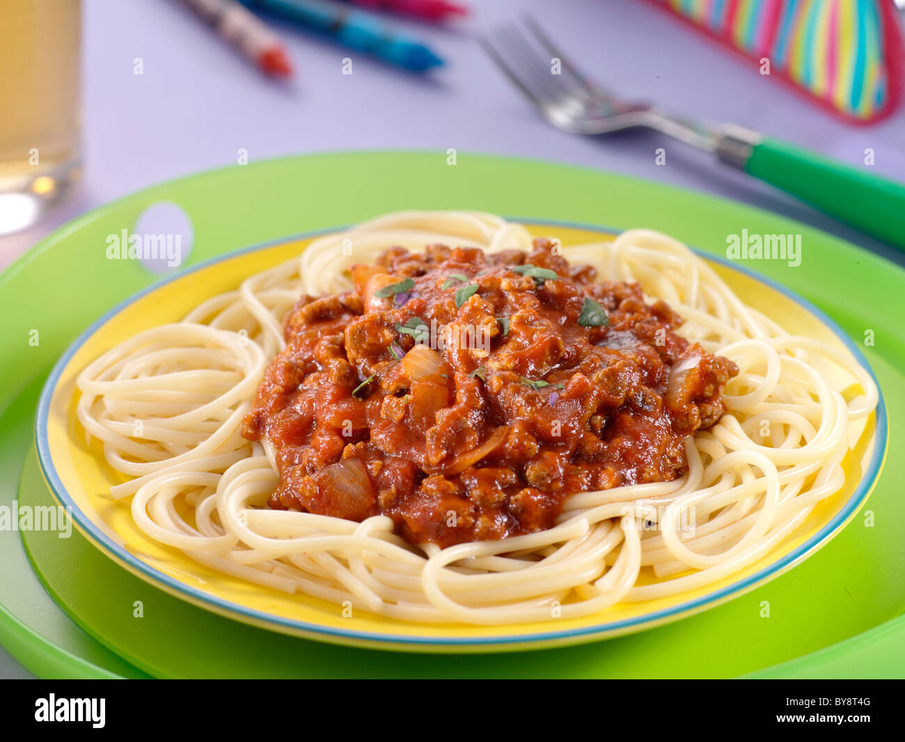 Bolognaise with brown pasta hi-res stock photography and images - Alamy