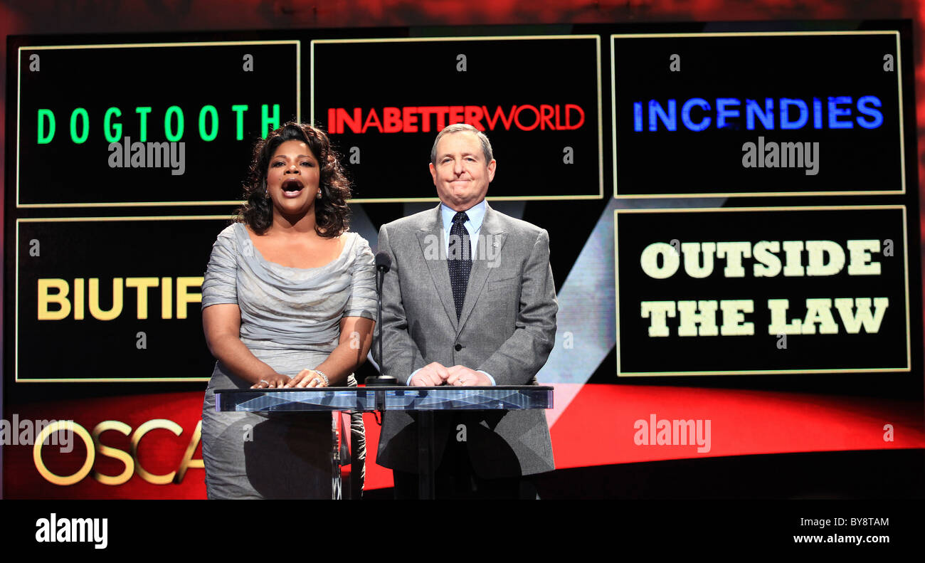 MO'NIQUE TOM SHERAK 83RD ACADEMY AWARDS NOMINATIONS BEVERLY HILLS LOS ...