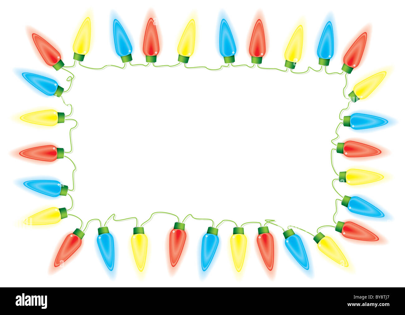 Fairy lights illustration Cut Out Stock Images & Pictures - Alamy