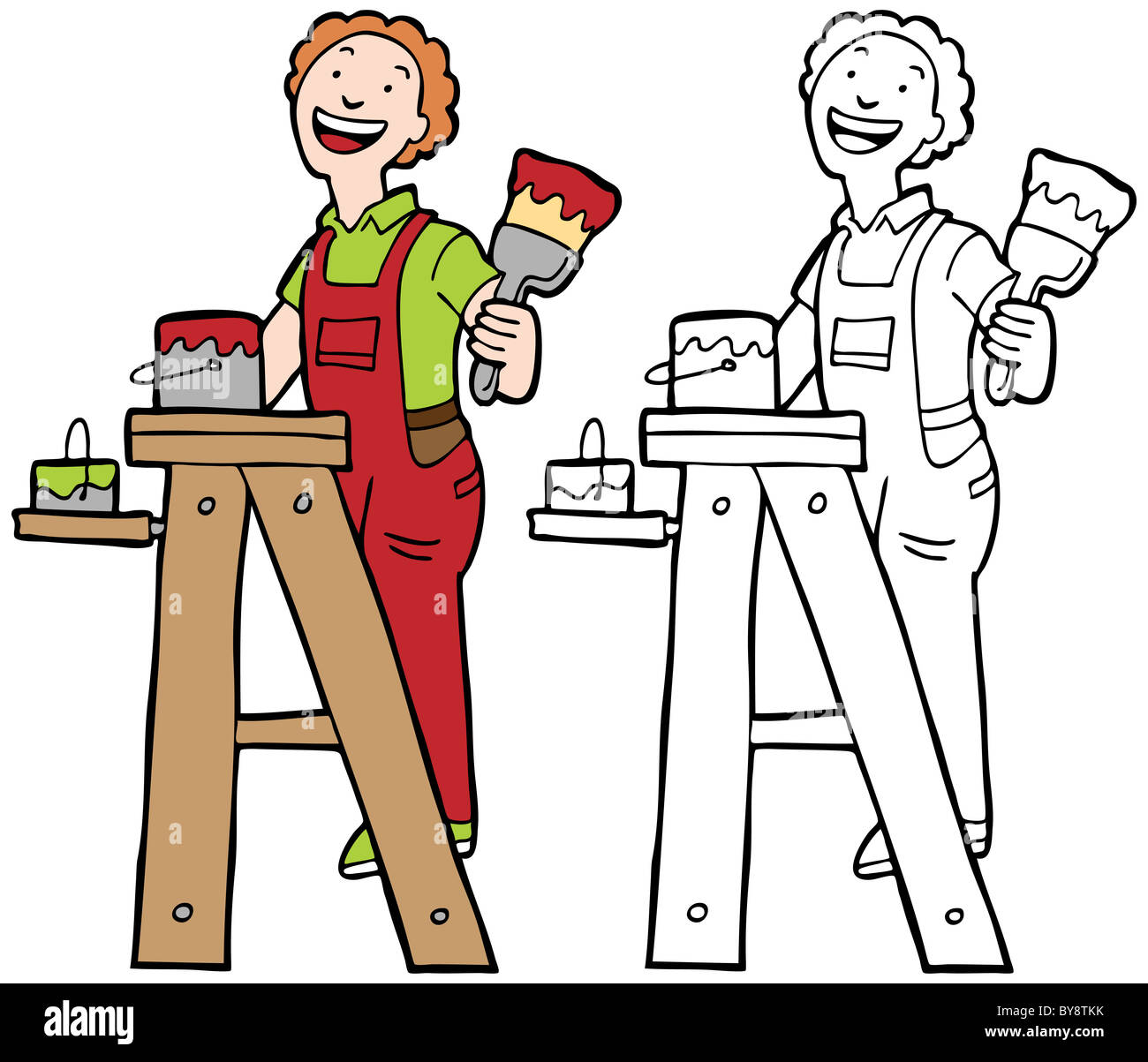 An image of a painter Stock Photo - Alamy