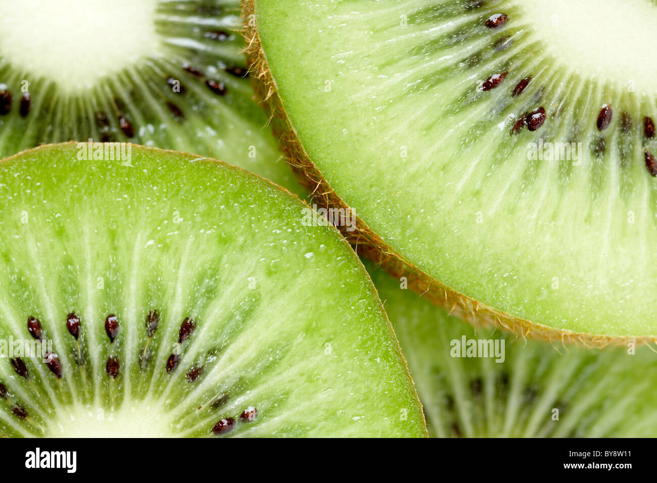 Kiwi fruit slices Stock Photo - Alamy