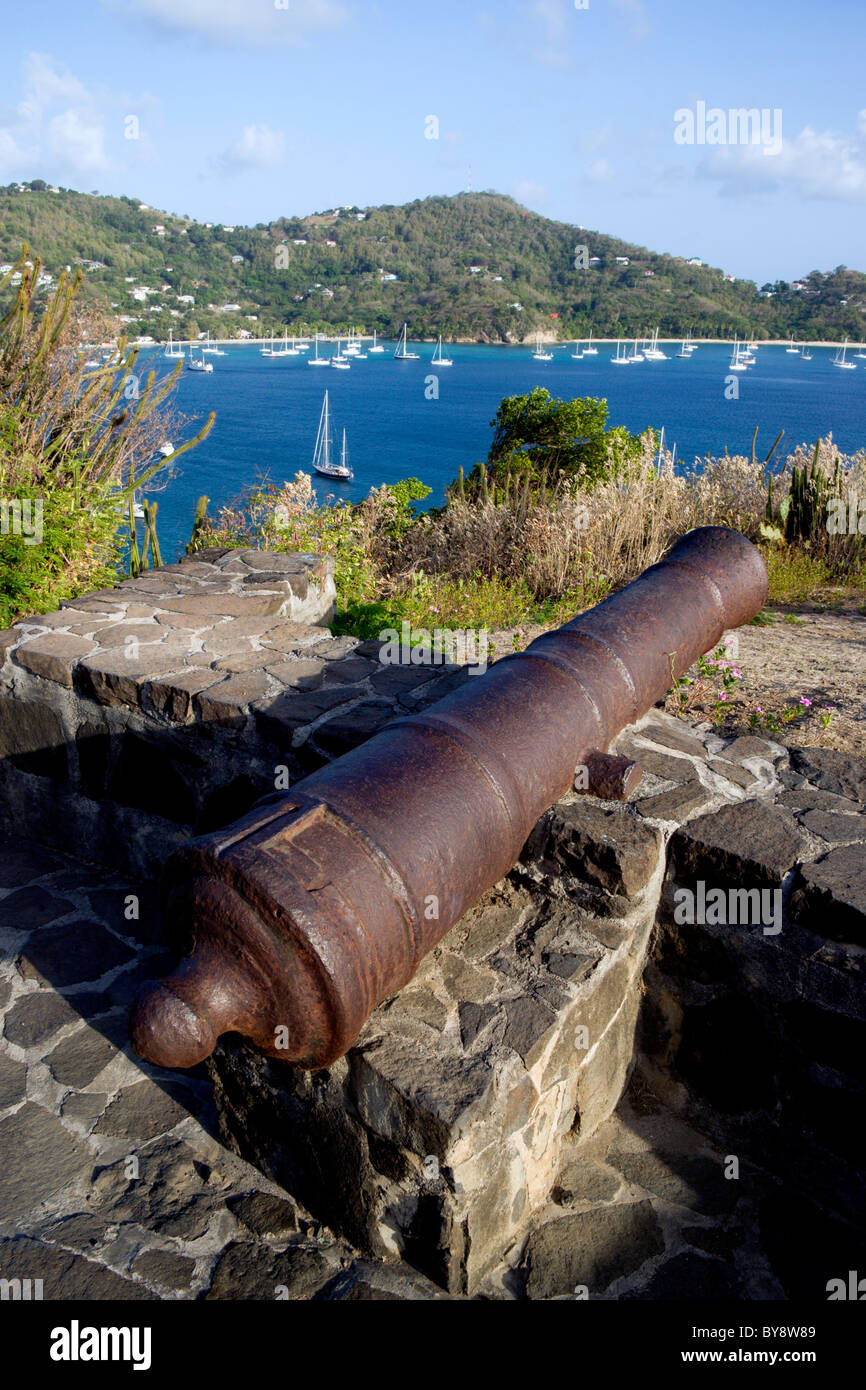 St Vincent And The Grenadines Caribbean Bequia Admiralty Bay Canon at ...