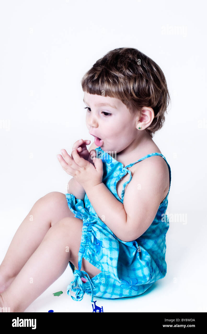 girl with a look of surprise Stock Photo - Alamy