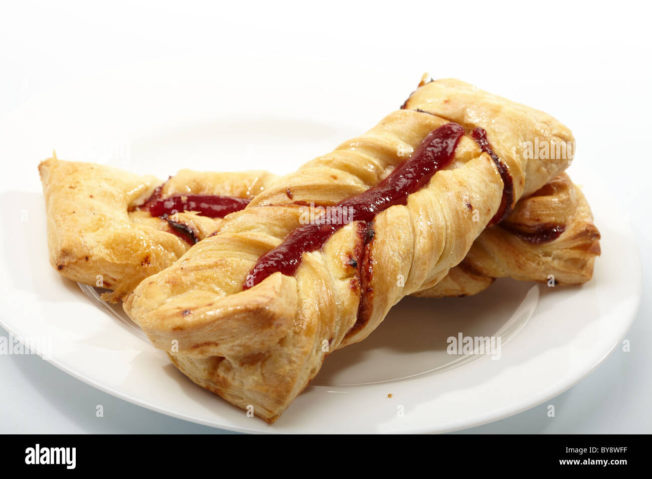 puff pastry with jam Stock Photo - Alamy