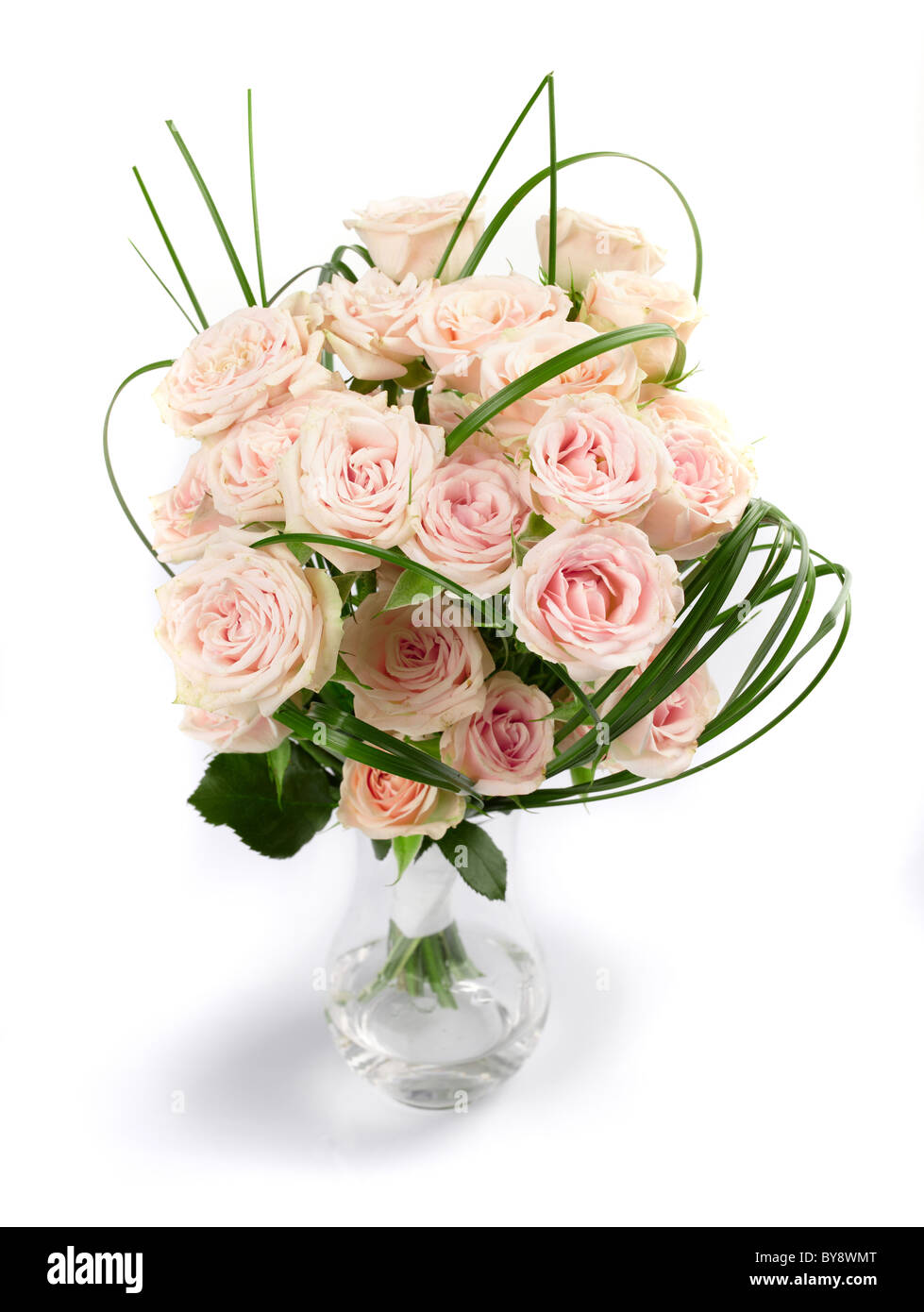 Pink roses bouquet Cut Out Stock Images & Pictures - Alamy