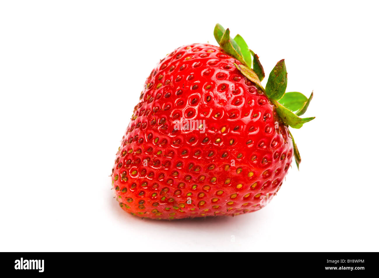 strawberry on white background Stock Photo - Alamy